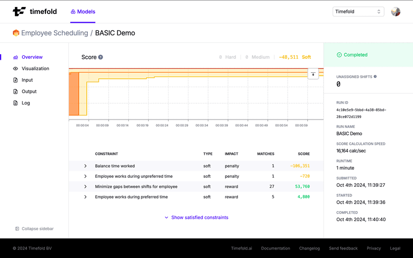 Employee Shift Scheduling | Timefold